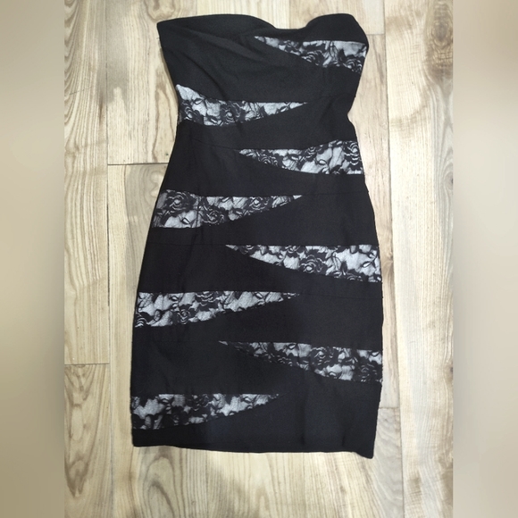Ruby Rox | Dresses | Strapless Bodycon Mini Dress With Lace Ruby Rox M ...